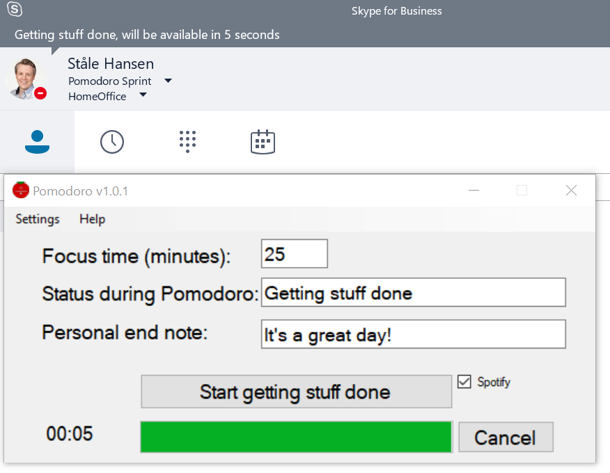 Announcing the Pomodoro Windows app – msunified.net